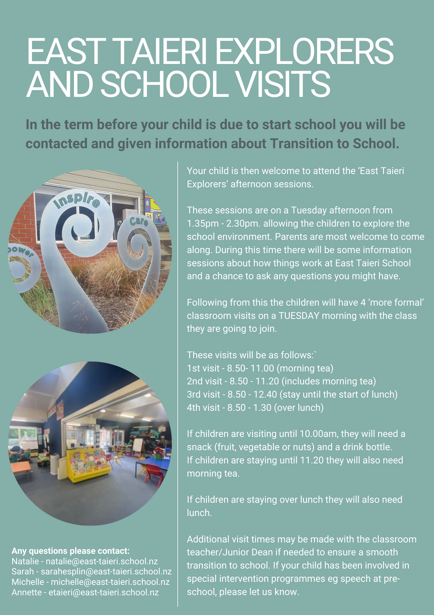 Explorers / School Visits – East Taieri School